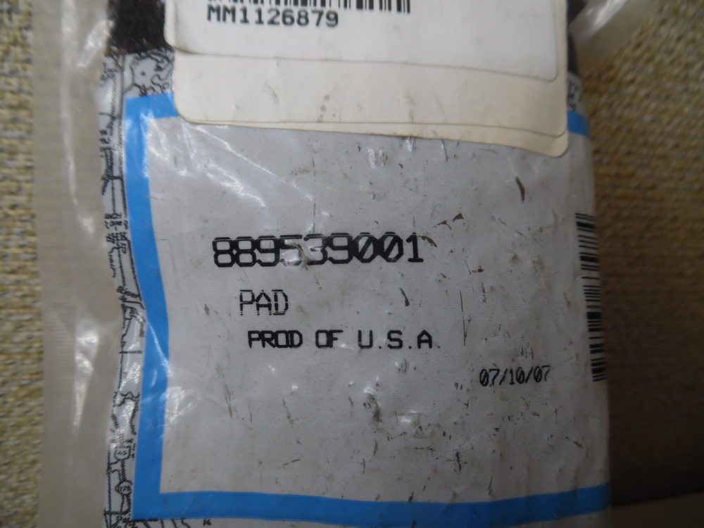 OEM Quicksilver Mercury Mercruiser 889539001 Pad - Max Marine Electronics