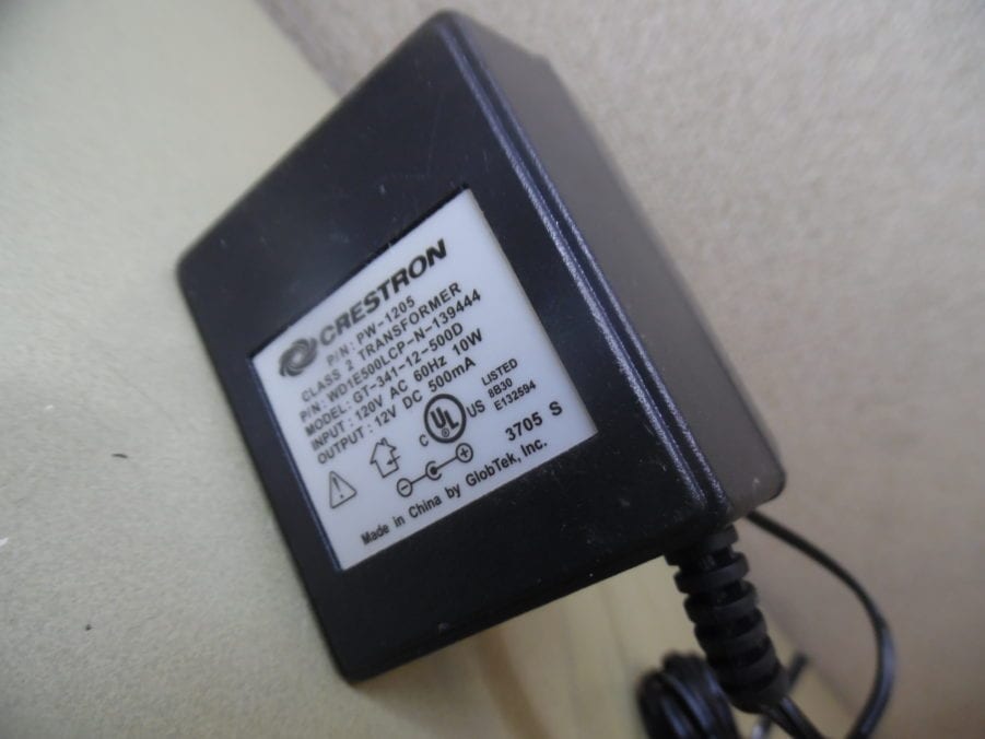 Crestron PW-1205 Power Supply 12V DC 500mA - Max Marine Electronics