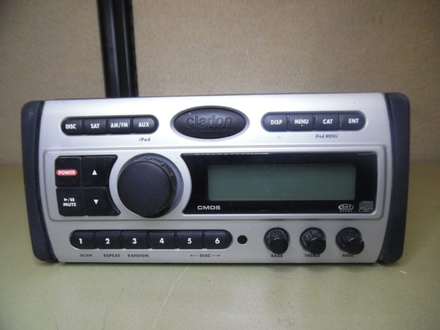 Clarion CMD5 Marine Stereo Head Unit w/ Wire Harness - Fully Tested ...