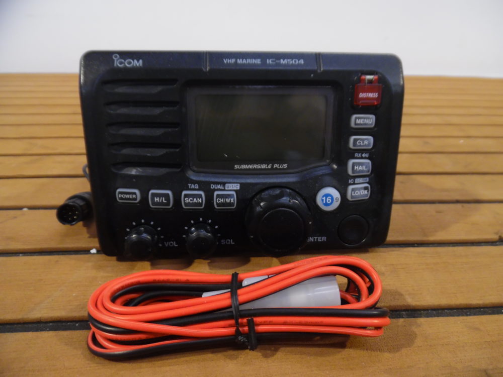 Icom IC-M504 Marine VHF Radio w/ Power Cable - FULLY TESTED - Max ...