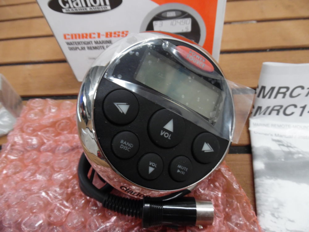 Clarion CMRC1-BSS 6 Pin Marine Wired Remote w/ LCD Display - NEW IN BOX ...