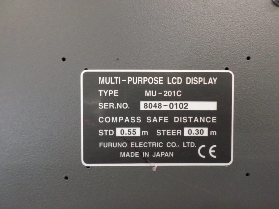 Furuno 20" MU-201c Color Sunlight Viewable Marine Monitor 100 - 230VAC ...