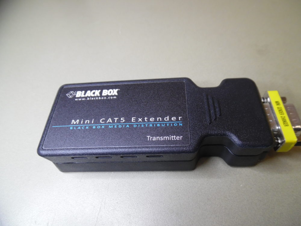 BLACK BOX AC504A MEDIA DISTRIBUTION MINI CAT5 EXTENDER - TRANSMITTER ...
