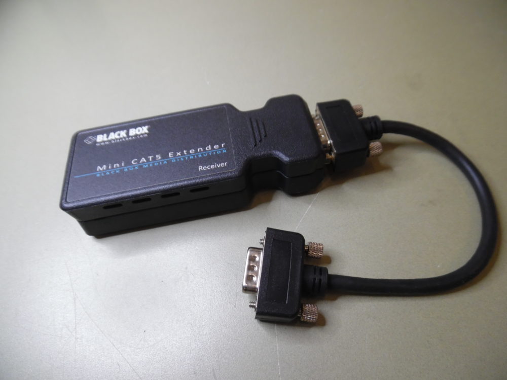 BLACK BOX AC504A MEDIA DISTRIBUTION MINI CAT5 EXTENDER - RECEIVER - Max ...