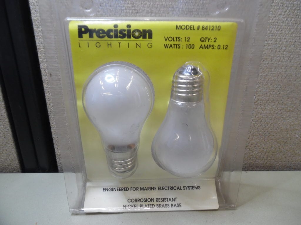 PRECISION LIGHTING *2 PACK* 841210 Marine Grade Light Bulb 12V 100W ...