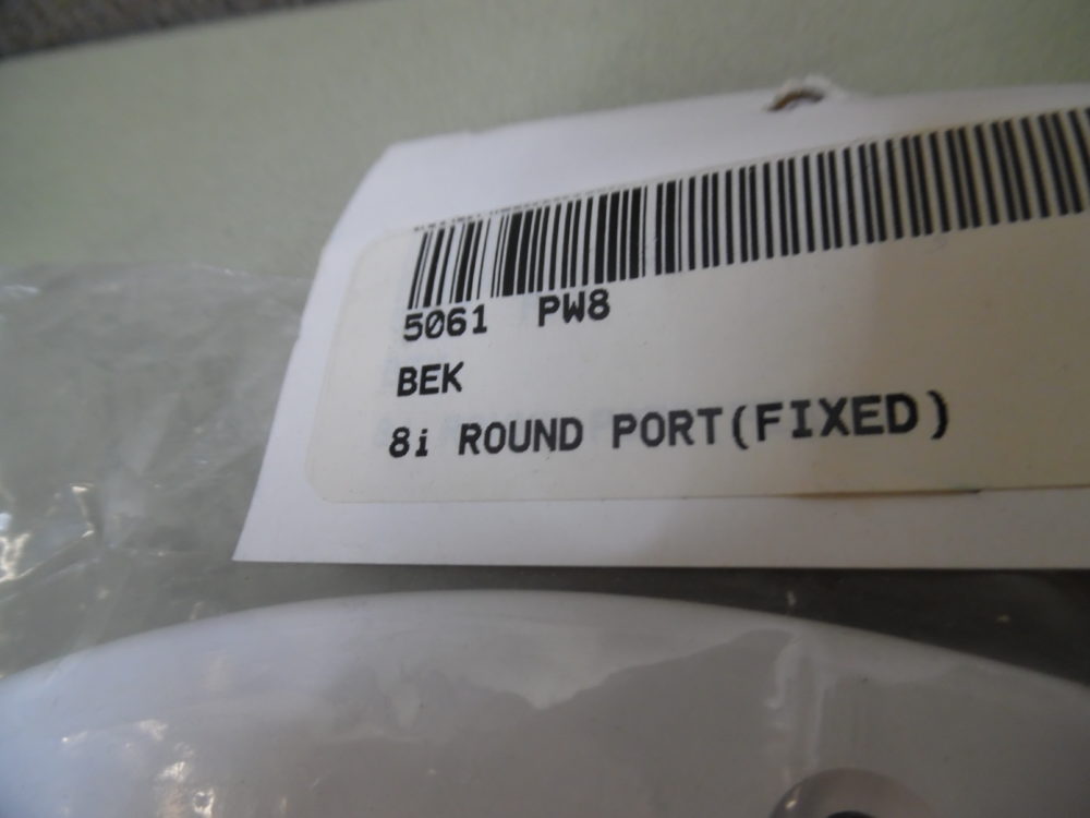 Beckson PF8RD-WC Round Fixed WHITE Port 8" Body - Clear Lens - Max Marine Electronics