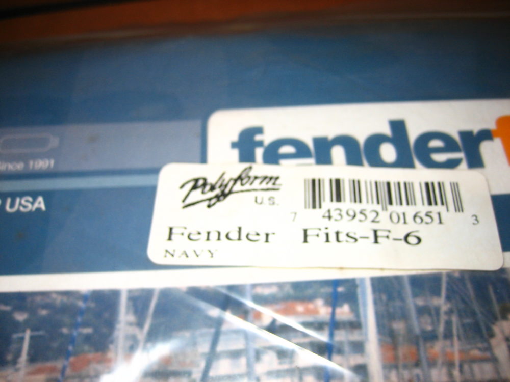 Polyform Fender Fits F6 Navy ***NEW*** Fender Protector Sock - Max ...