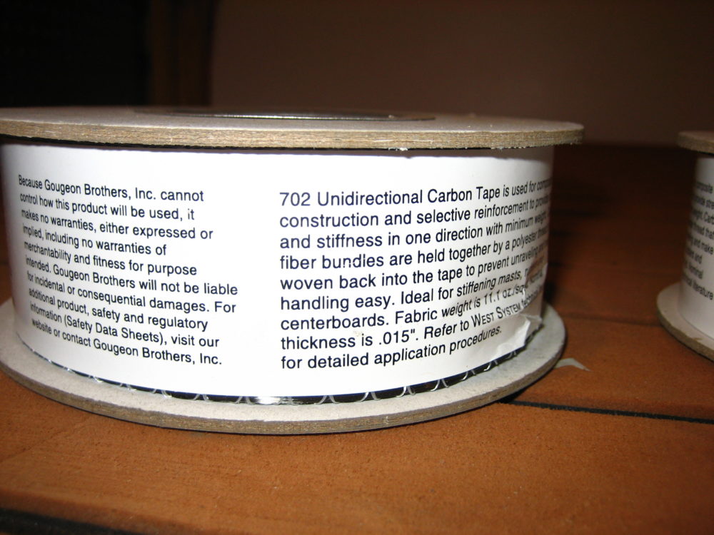 West System *LOT OF 2 NEW* 702 1 1/2" X 50' x2 Unidirectional Carbon ...