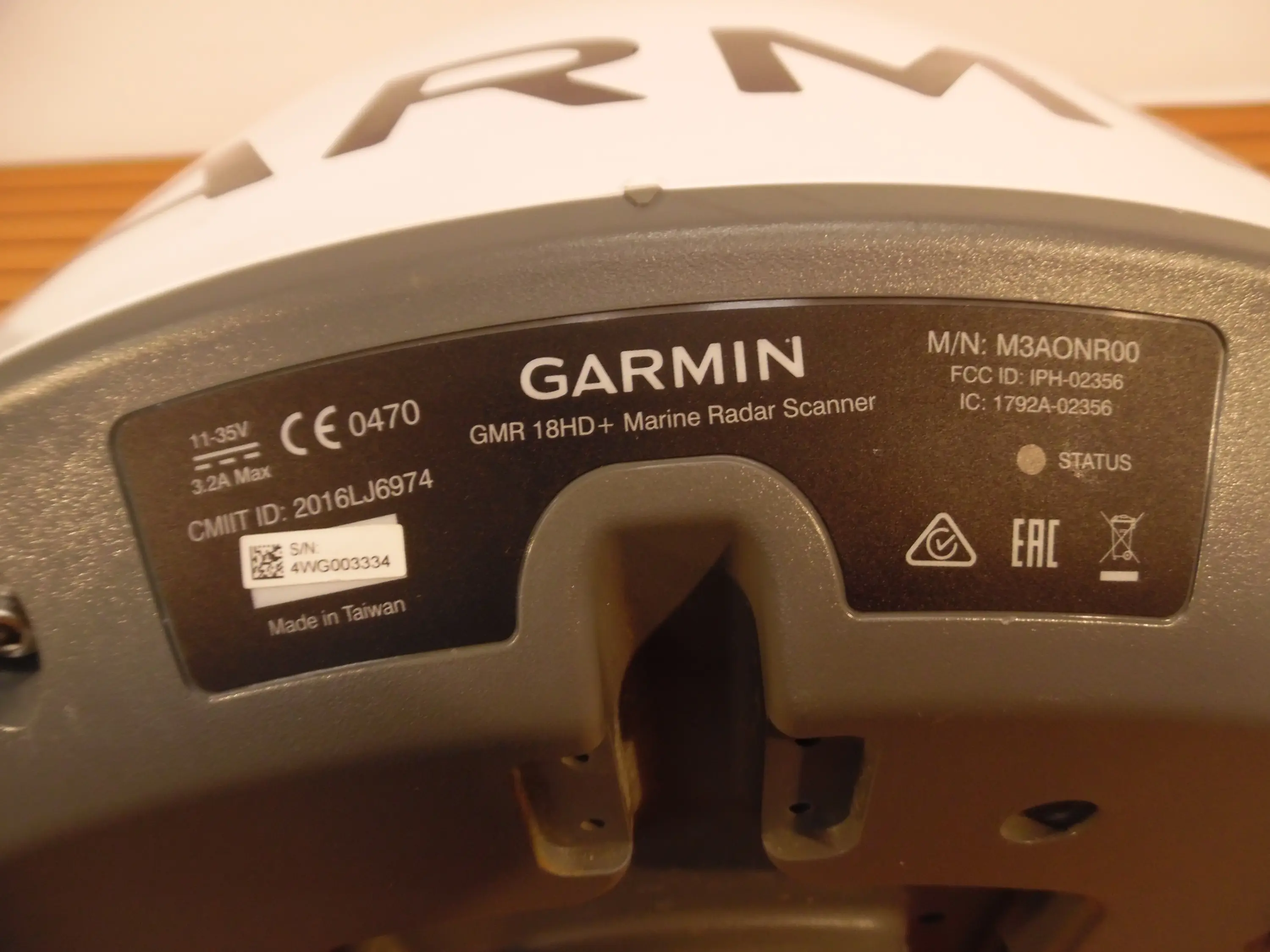 Garmin GMR 18HD+ 4KW Radar Dome Add-On w/ Cables Tested / Updated w/90 ...