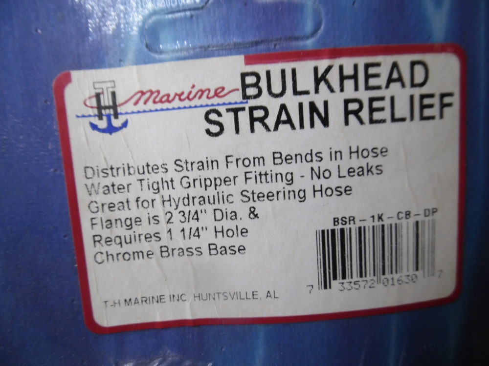 TH Marine BSR-1K-CB-DP Bulkhead Strain Relief - Max Marine Electronics