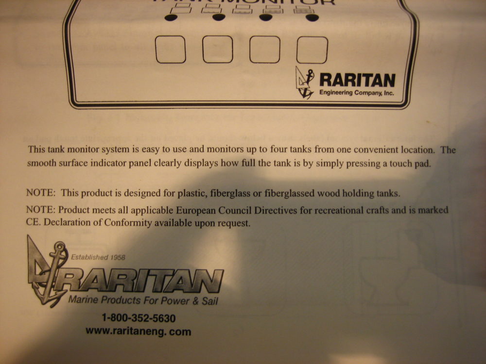 Raritan Tank Monitor - 24v - 1510024 - Max Marine Electronics
