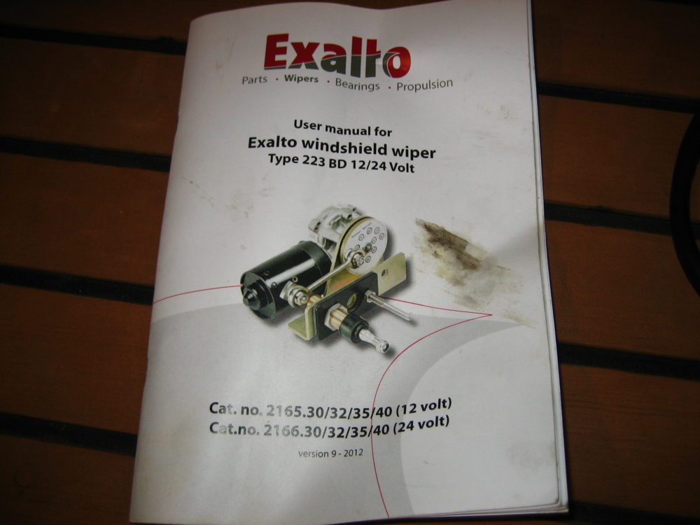 Exalto 12v 223 BD 223BDT 2165.32T Windshield Wiper Motor - Open Box ...