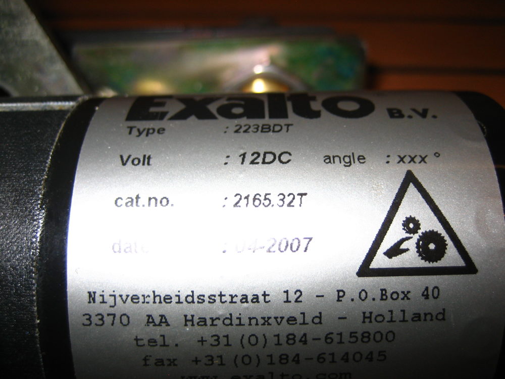 Exalto 223 BD 223BDT 2165.32T Windshield Wiper Motor - Open Box - 12v ...