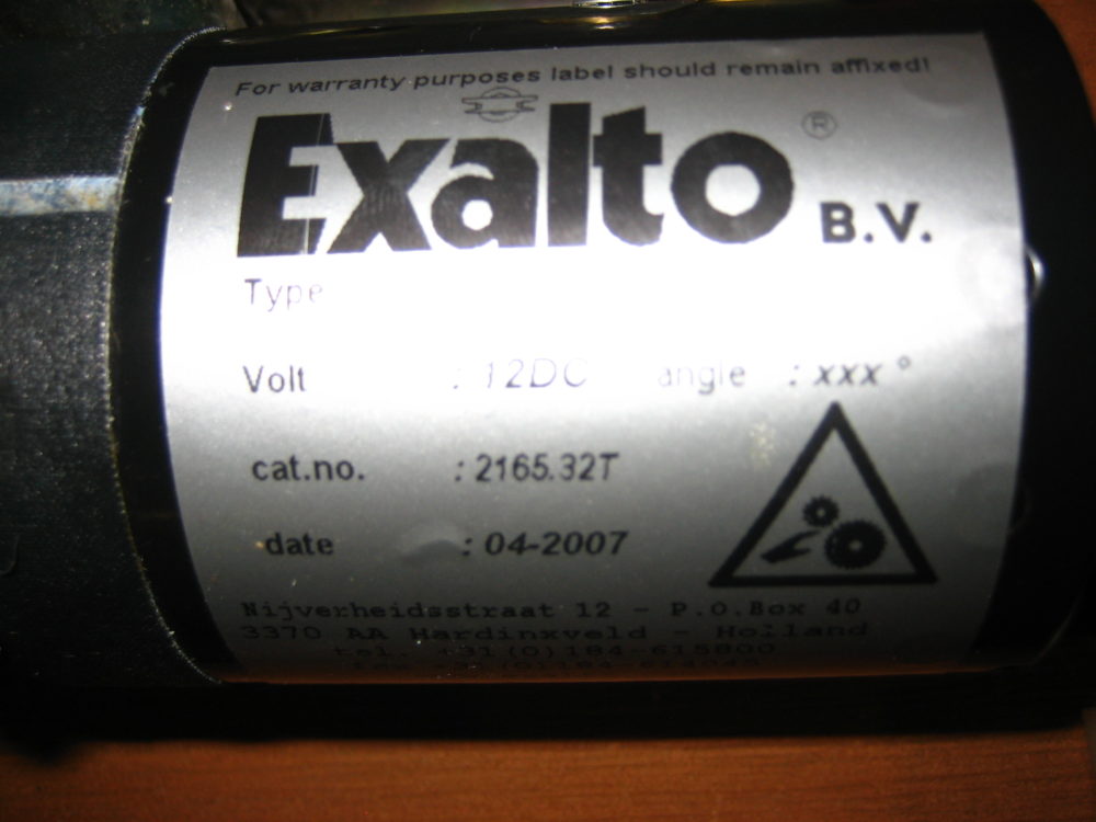 Exalto 223 BD 223BDT 2165.32T Windshield Wiper Motor - Open Box - 12v ...
