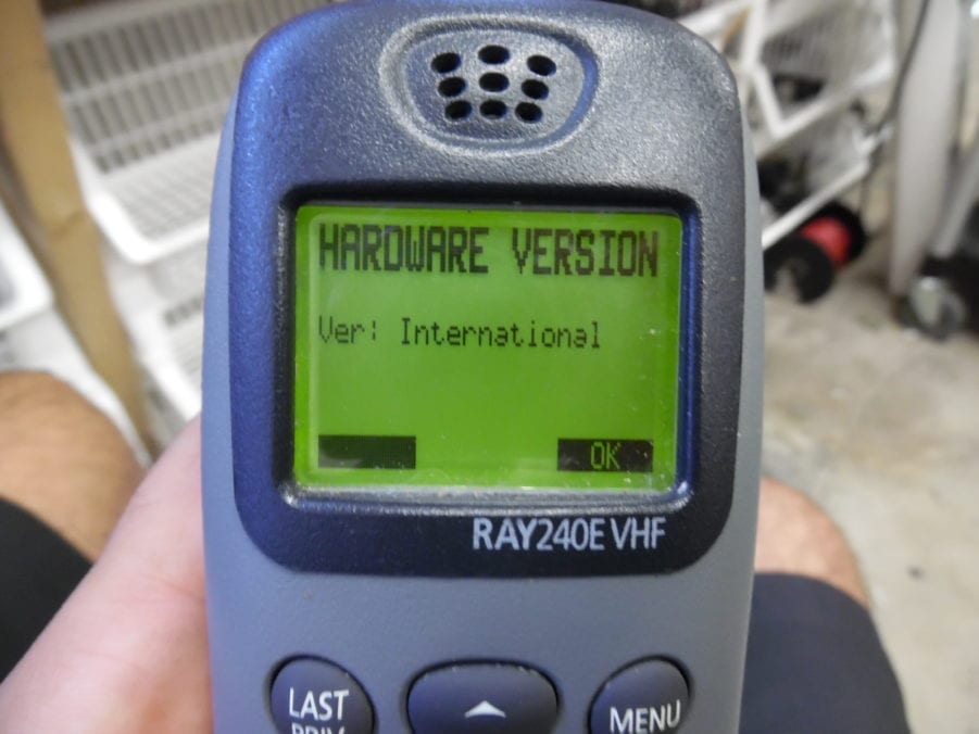 Raymarine RAY240E VHF Handset Mic Microphone E45002 - Great Tested Cond ...