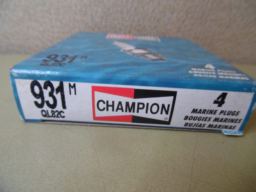 (4) CHAMPION 931M QL82C COPPER MARINE SPARK PLUGS - FREE US SHIPPING ...
