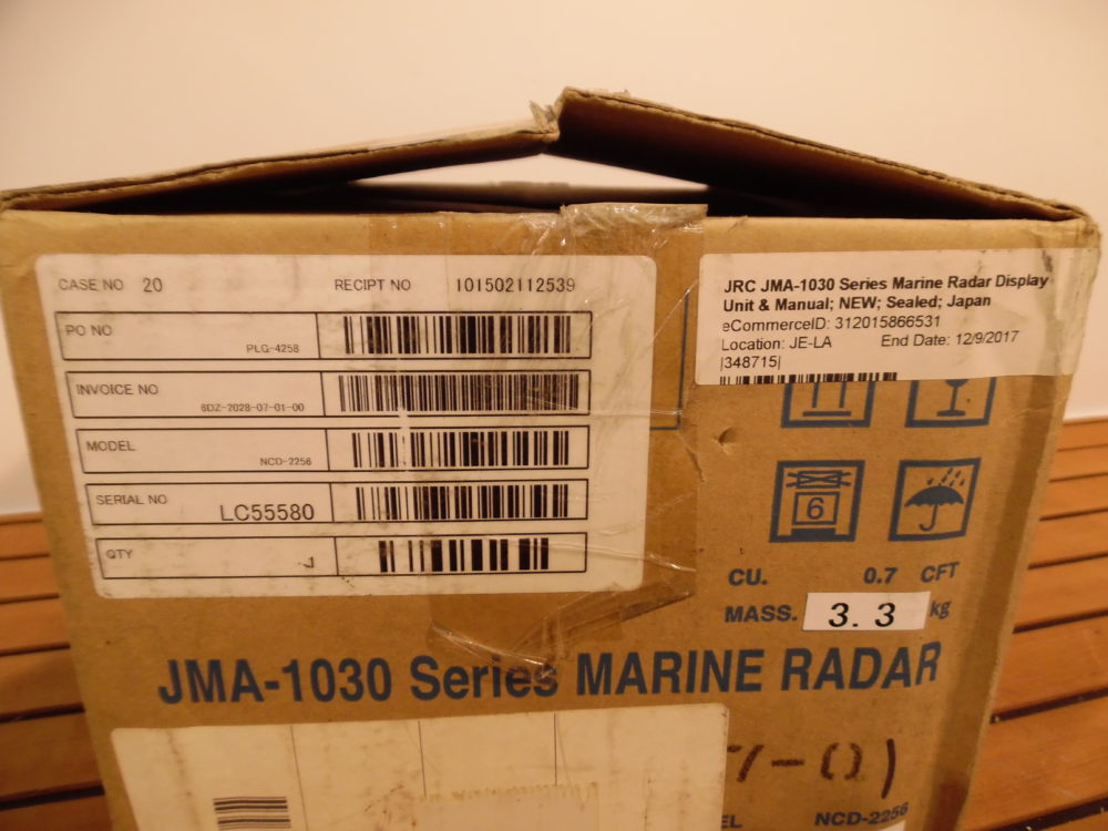 NEW OLD STOCK JRC JMA-1030 Series Marine Radar Display Unit & Manual ...