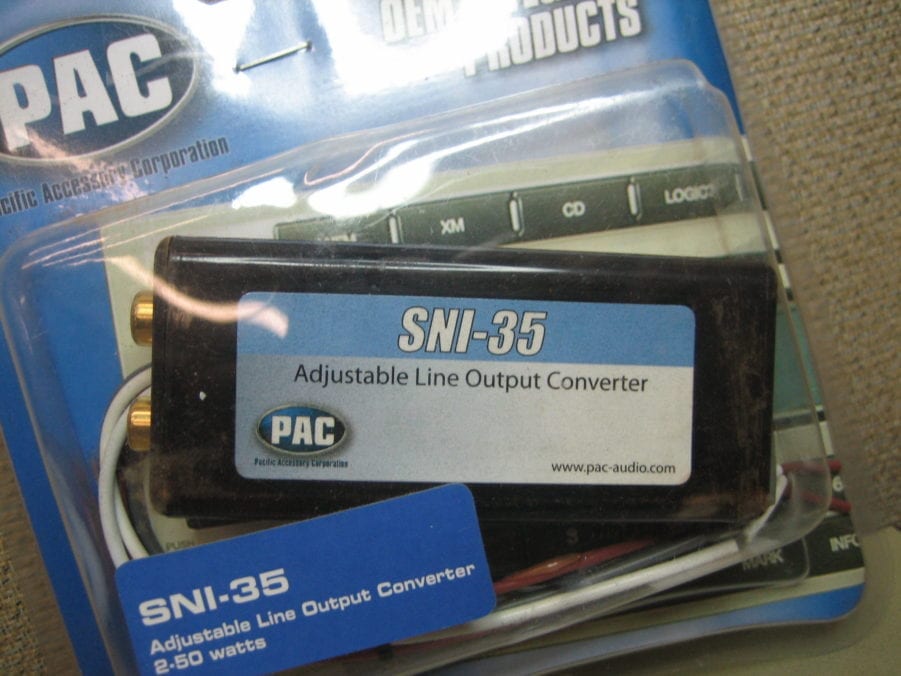 PAC SNI-35 SNI35 Adjustable Line Out Converter 2 - 50 Watts per channel ...
