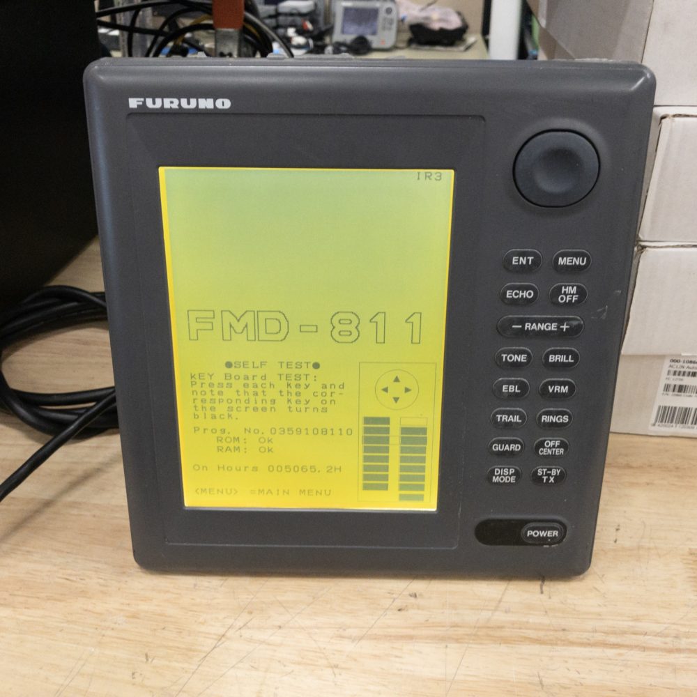 Furuno FMD-811 Remote Radar Display FMD811 8" RDP-114 Monochrome BENCH ...