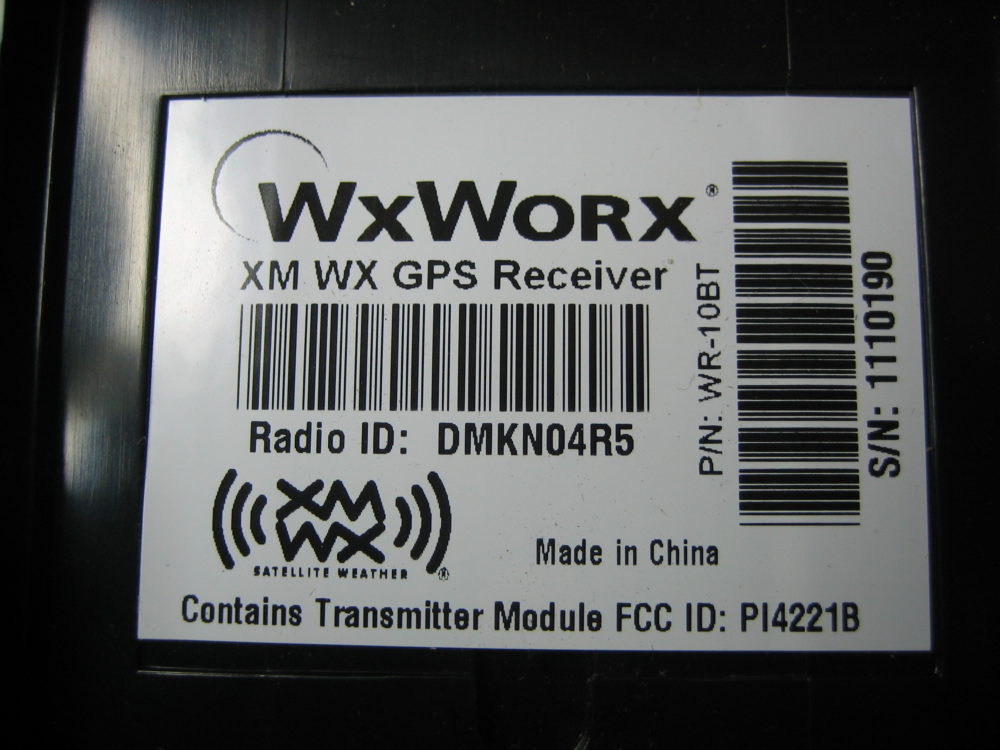 WxWorx WR-10BT XM WX Satellite Weather Data Receiver Box w/ Antenna ...