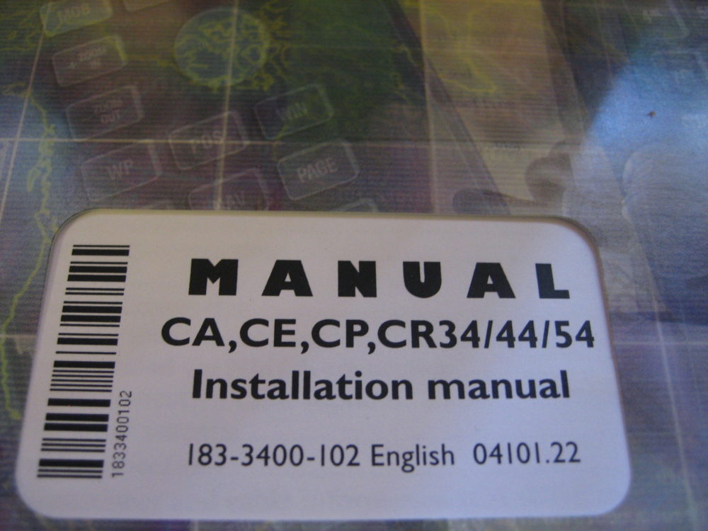 Simrad Installation Manual and Chart Plotter CA,CE, CP, CR 34/44/54 ...