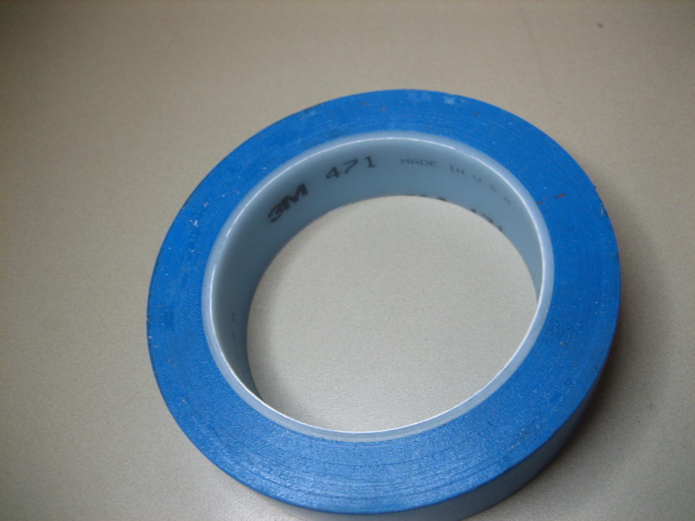 (4) 3M 471 Marking Masking Anodizing Electroplating Blue Vinyl Tape 1 ...