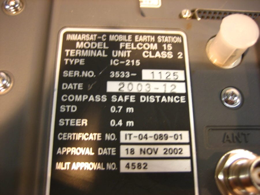 Furuno IC-215 IB-583 Terminal Unit Lot Inmarsat-C Mobile Earth Station ...