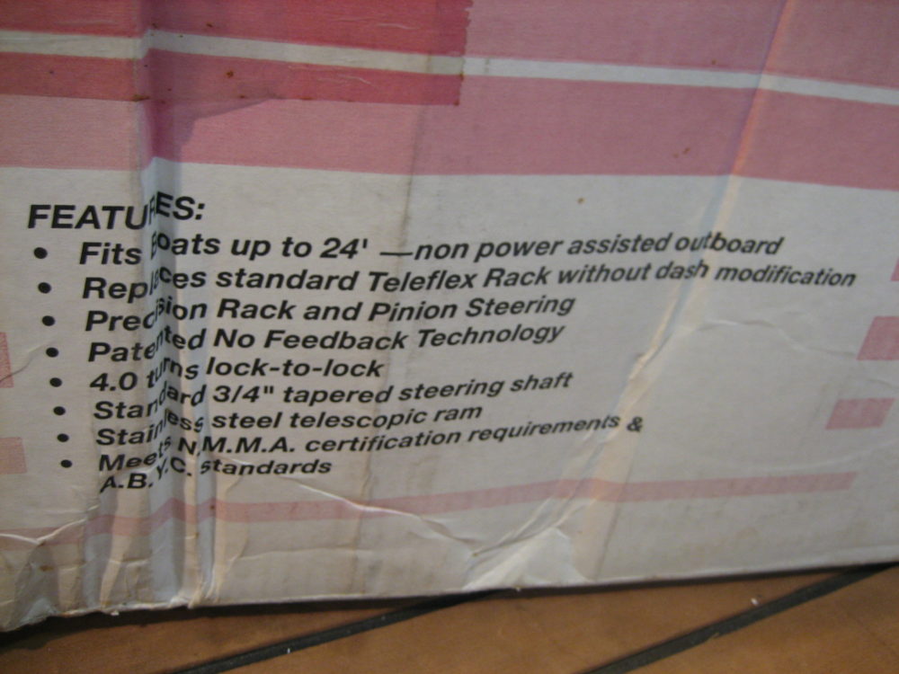 NFB / Seastar Teleflex *NEW* SS15112 RACK SINGLE CABLE STEERING SYSTEM ...