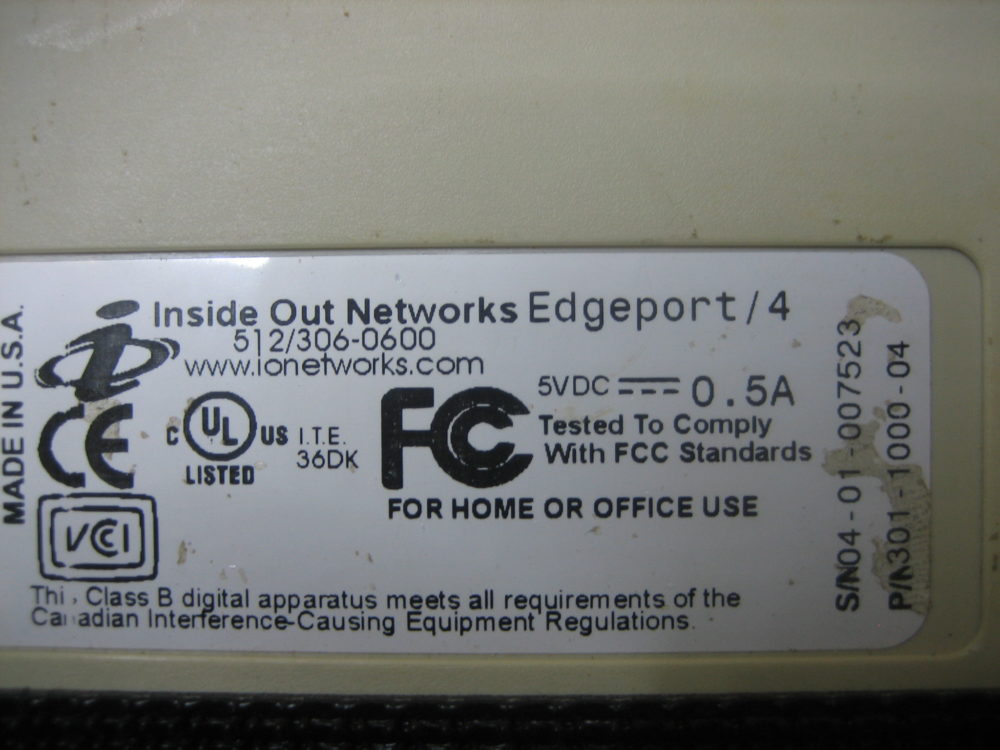 Inside Out Networks 301-1000-04 Edgeport/4 USB Converter - Max Marine ...