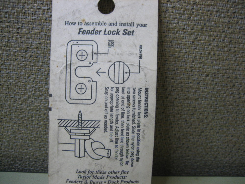 Taylor Made 1010 Marine Stainless Steel Fender Lock and Peg Set - Max ...