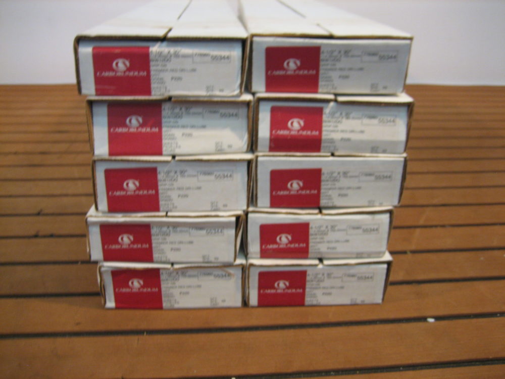 Carborundum 55344 Grit P220, 4-1/2" X 30" Sand Paper - LOT OF 100 ...