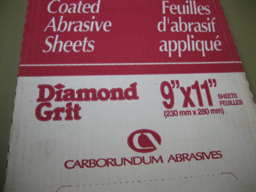 Carborundum A08110 Diamond Grit P220A, 100-PK, 9" x 11" Sand Paper ...