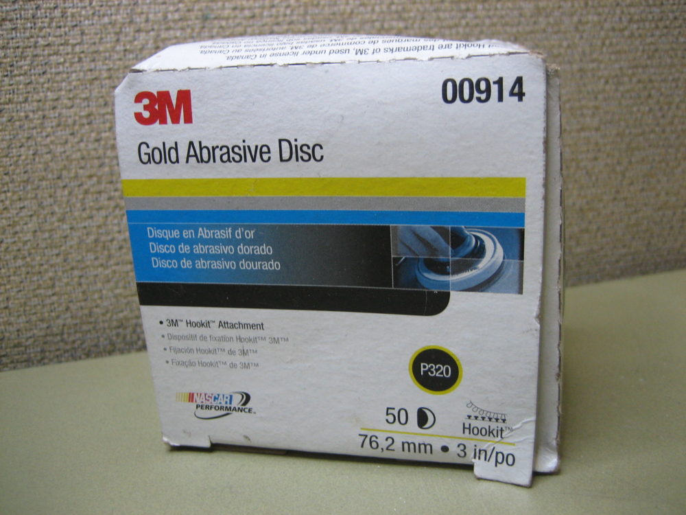 3M 00914 Hookit Gold Abrasive 3" Disc, P320 Grit, 50-PK - Max Marine ...