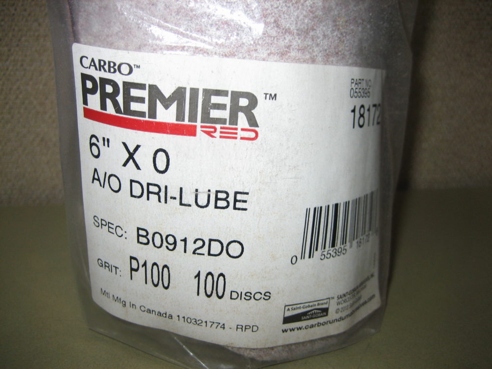 Carbo Premier 18172 P100 Grit Circular 6" Sanding Disc Sheets Sandpaper ...