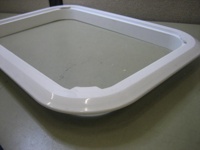 Bomar Pompanette Screen Portlight Hatch Trim Ring WHITE Cutout 14-5/8 ...