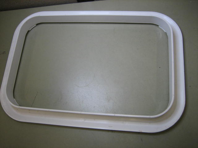 Bomar Pompanette Screen Portlight Hatch Trim Ring WHITE Cutout 14-5/8 ...
