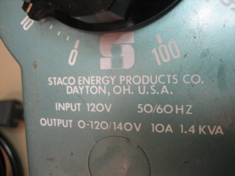 Staco Energy 3PN1010 VARIABLE AUTO-TRANSFORMER - Max Marine Electronics