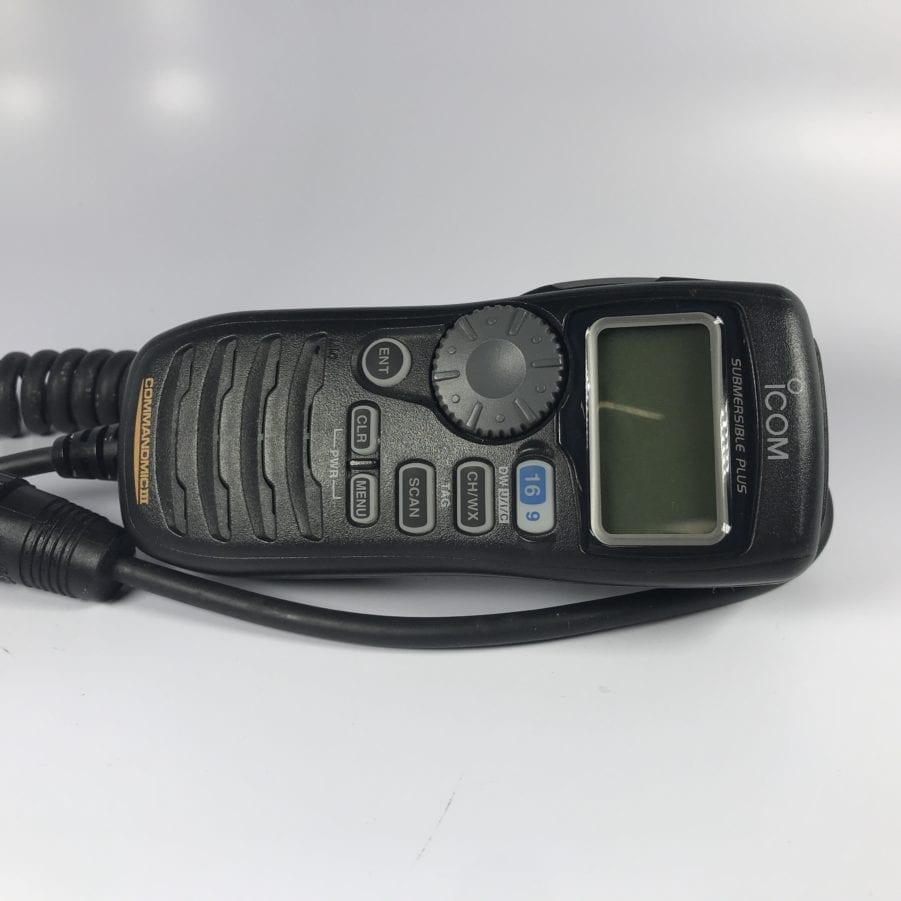 ICOM HM-162B VHF Command Microphone Mic III f/ IC-M504 / IC-M604 - Max ...