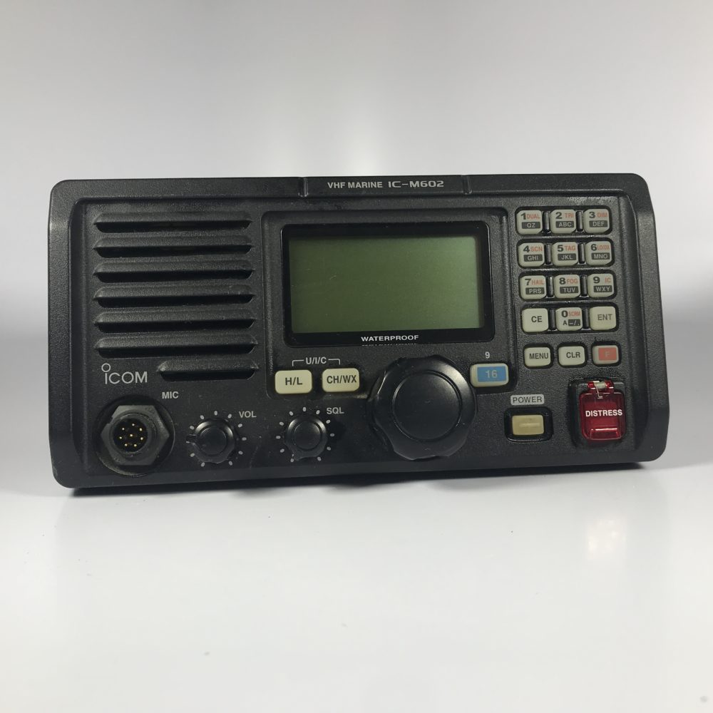 Icom IC-M602 Marine VHF Radio Transceiver w/ Power Cable - Tested ...