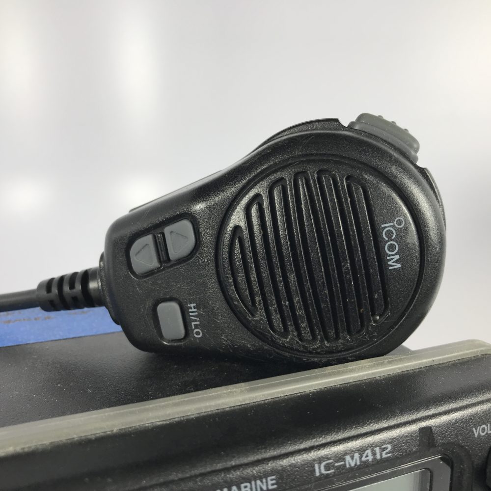 Icom IC-M412 Marine VHF Radio Transceiver & Mic WEAK TX - AS IS FOR ...
