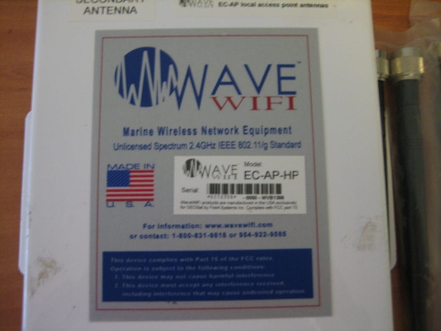Wave Wifi EC-AP-HP Marine Wireless Access Network with Antennas - Free ...