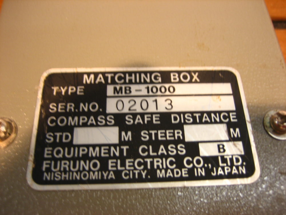 Furuno MB-1000 Matching Box Convert Dual Line to Diplexed Transducer ...