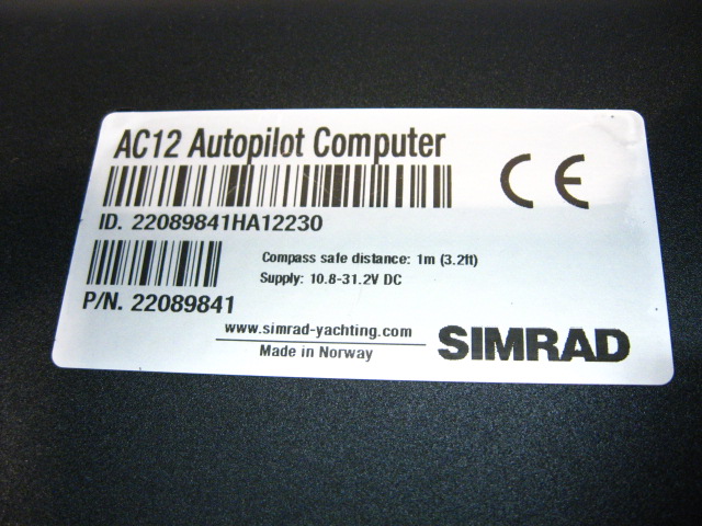 Simrad Autopilot Computer - 22089841 - AC12 TESTED/WORKING - For AP24 ...