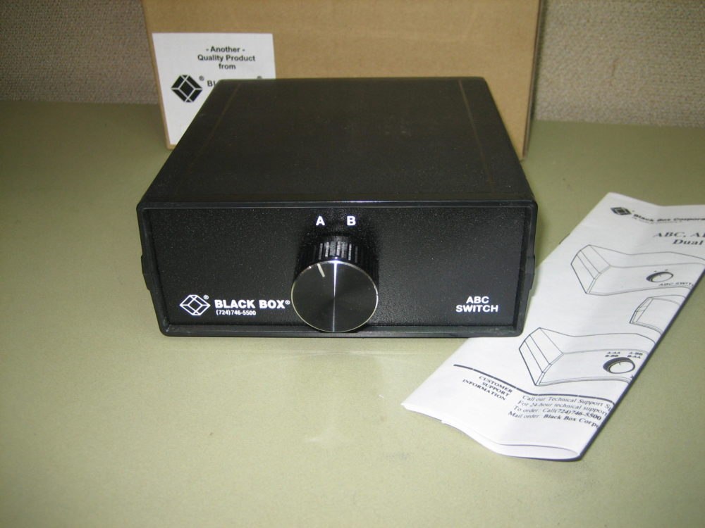 Black Box SWL060A ABC Switch RJ45 Cat5 Cat6 Ethernet Network - Max ...