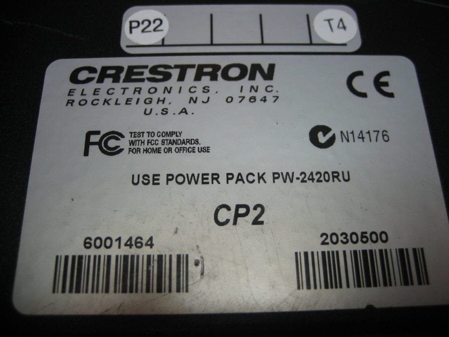 Crestron CP2 Control Processor w/ Wire Connectors and Mount Racks - Max ...