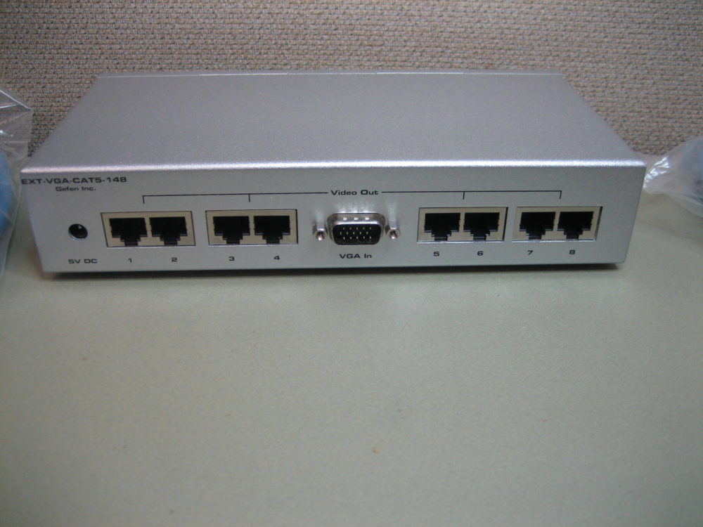 Gefen EXT-VGA-CAT5-148S 1:8 VGA CAT-5 Distribution S Amplifier - Max ...