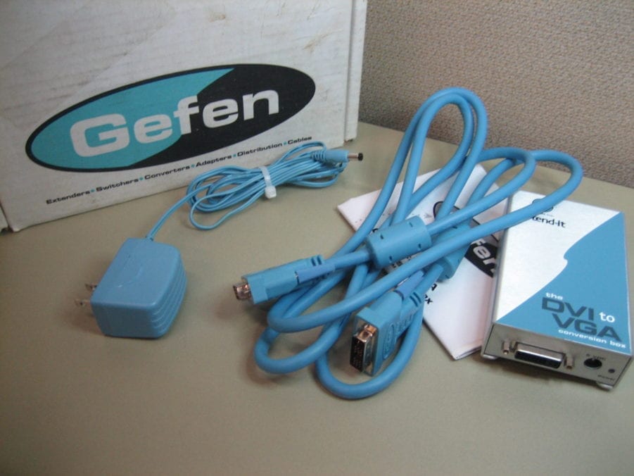 Gefen ex-tend-it DVI to VGA Conversion Box w/ Power Supply - Max Marine ...