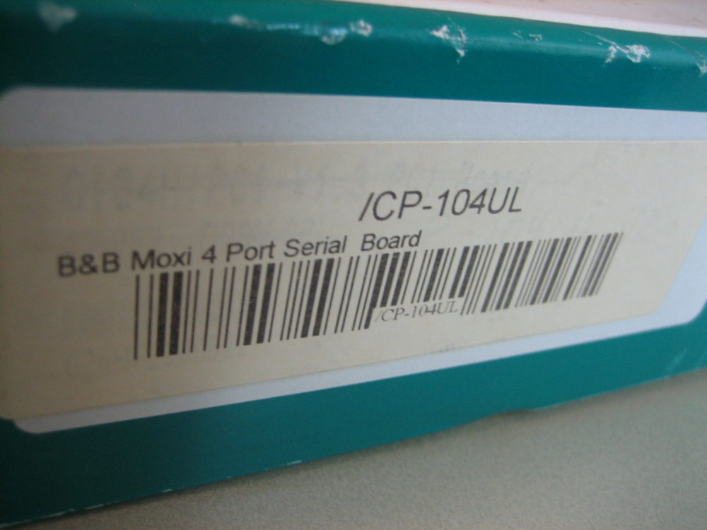 Moxa CP-104UL PCBCP 4-Port RS-232 Universal Low Profile PCI Communication Board - Max Marine ...