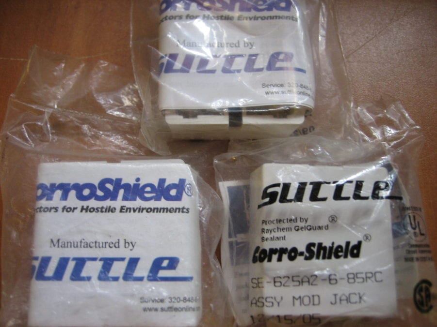 SUTTLE Corro-Shield SE-625A2-6-85RC - Assy. Mod Phone Jack Lot of 3 ...