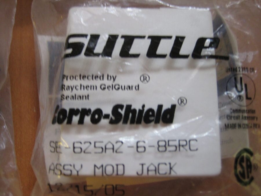 SUTTLE Corro-Shield SE-625A2-6-85RC - Assy. Mod Phone Jack Lot of 3 ...